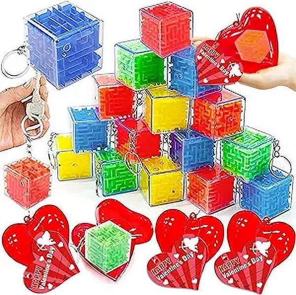 [ Filled Large Heart Box ] AMENON 28 Pack Valentines Gifts for Kids ...