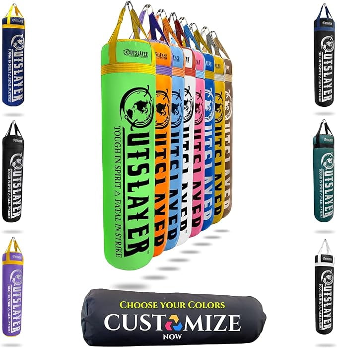 Filled Punching Bag 100 lbs Heavy Bag | Kicking & Boxing Bag for Boxing ...