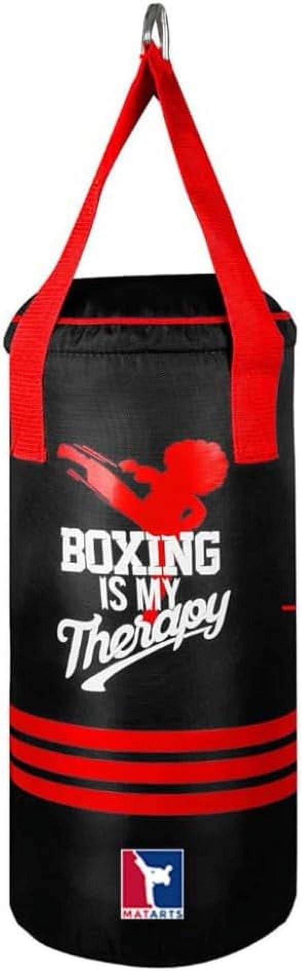 Filled Punching Bag with Hanging Straps for Kids-Combat Sports Boxing ...