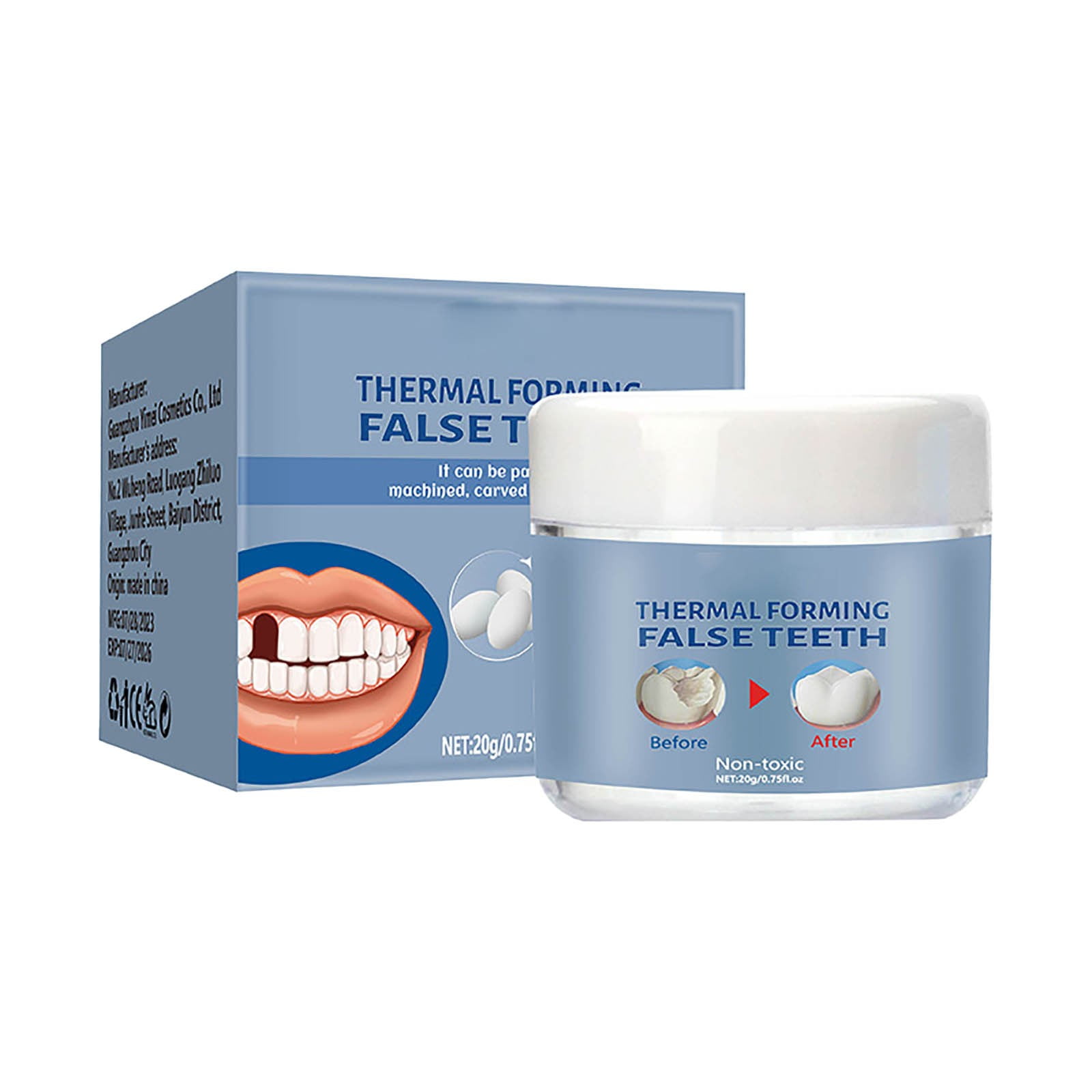 Filler For Front Teeth Moldable Glue For Teeth Natural Look Easy ...