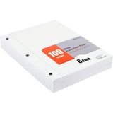 Filler Paper 600 Sheets (6pks of 100) - Wide Ruled (8n x 10in) - 3 Hole ...