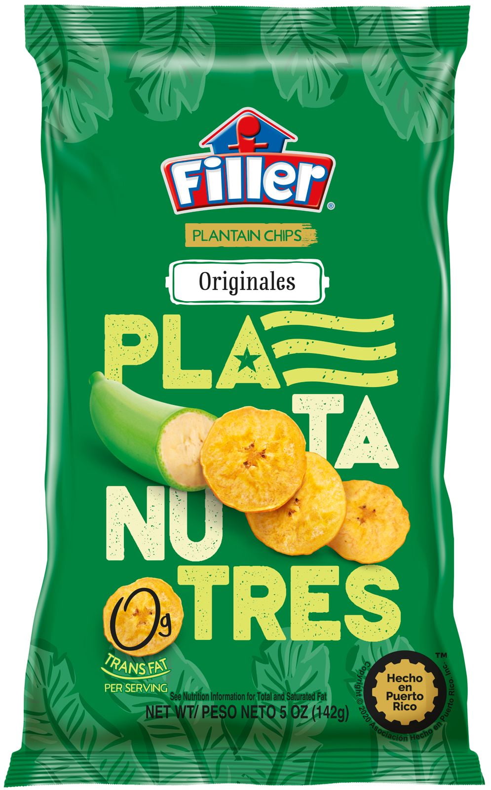 Filler Plantain Chips, Platanutres, Snack, 5 oz. Bag - Walmart.com