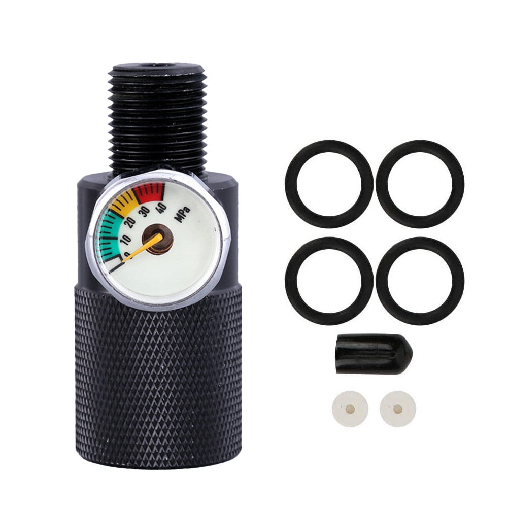 Filling Station Adapter with Pressure Gauge 40Mpa 8Mm/0.3In Male Quick ...