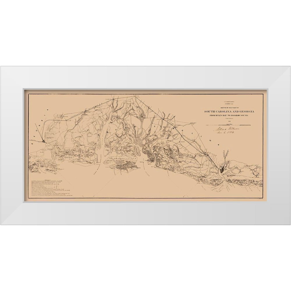 Fillmore 24x13 White Modern Wood Framed Museum Art Print Titled - South ...