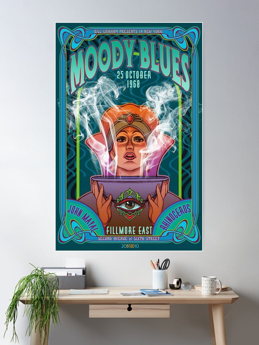 Fillmore East Concert Poster Poster Wall Art, Modern Wall Decor For ...