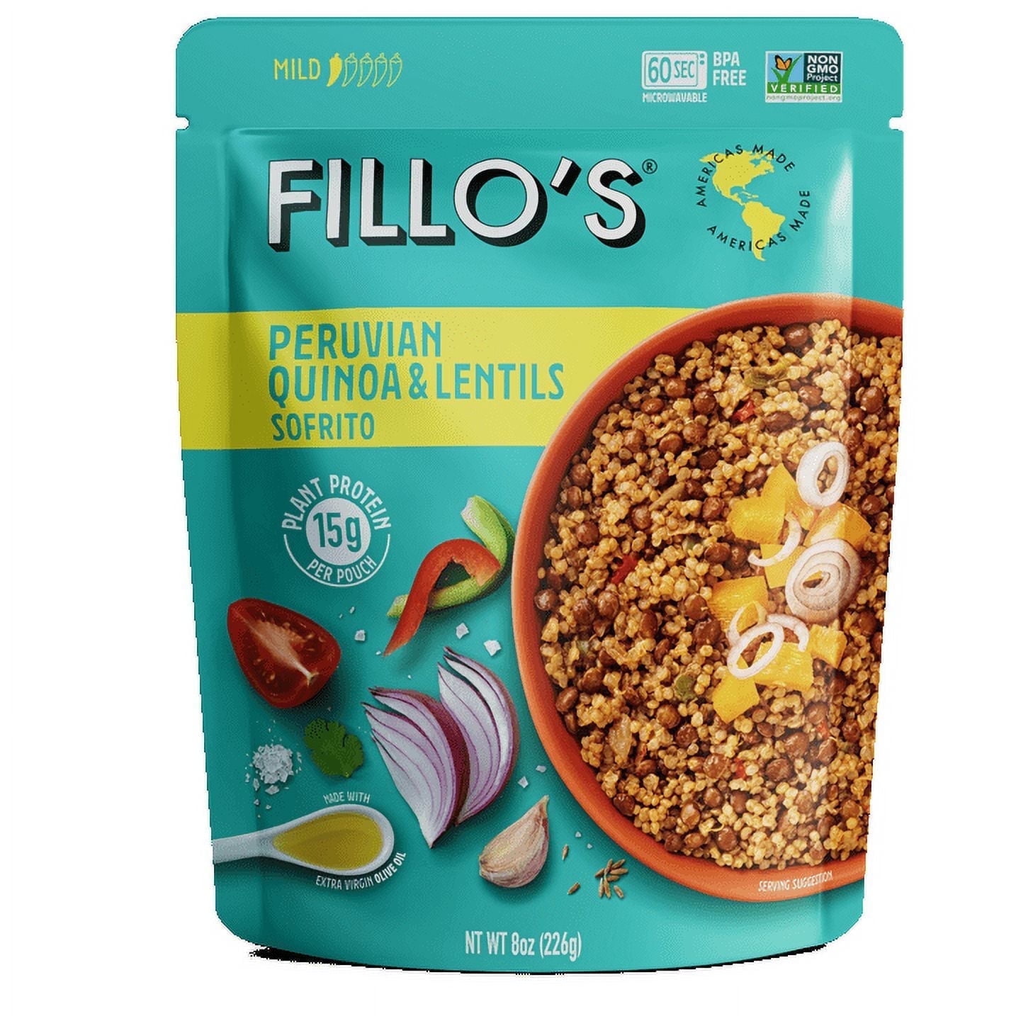 Fillo's Lentils & Peruvian Quinoa - 8 oz - Walmart.com