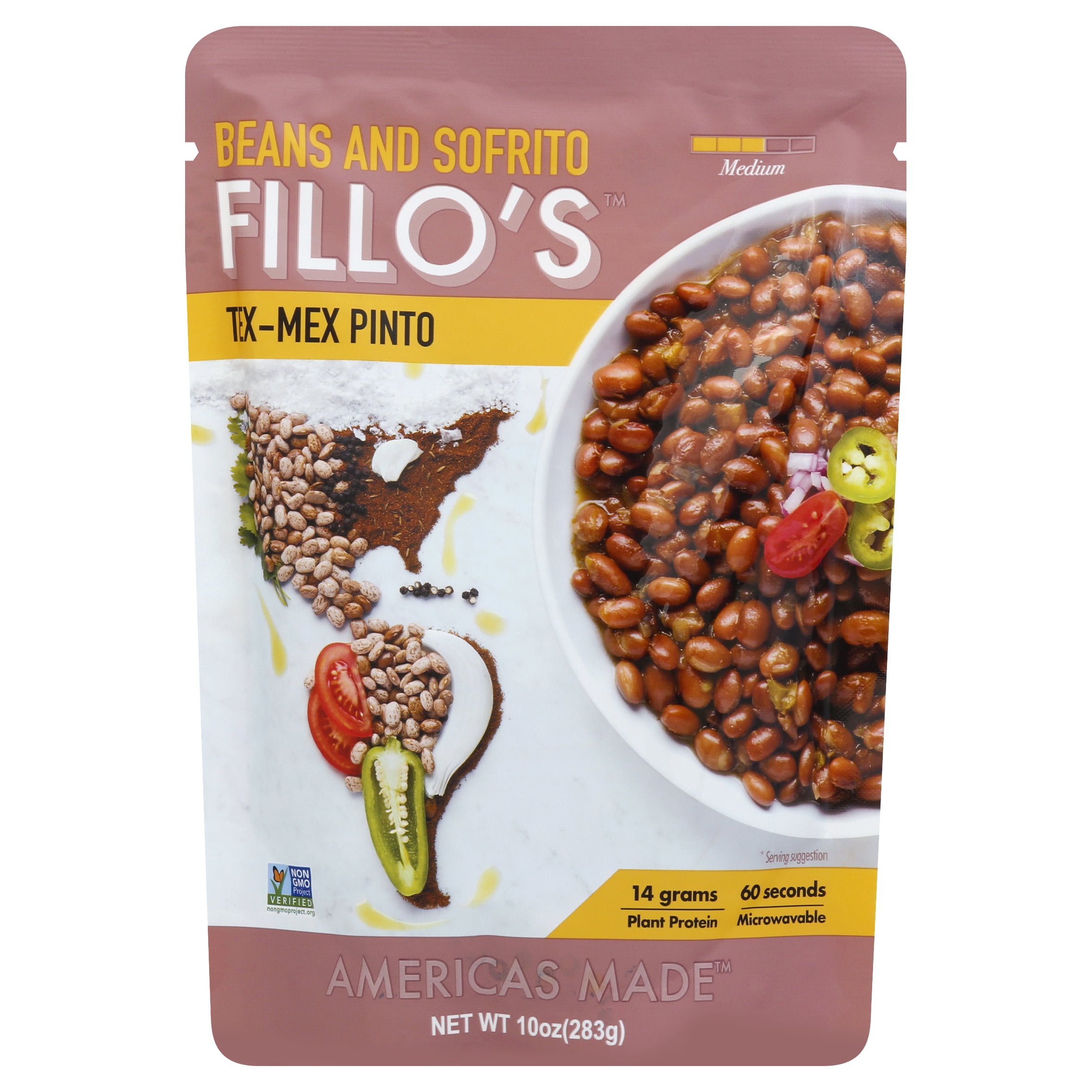 Fillos Beans Pinto Tex Mex 10 oz (Pack of 12) - Walmart.com