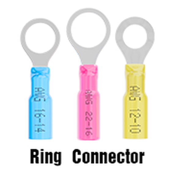 Filluck 260PCS Marine Grade Heat Shrink Ring Connectors-Heat Shrink ...