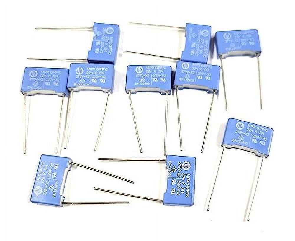 Film Capacitor .022MFD 22NF 250/275VAC 600VDC 10% TOLER UR Approved X2 ...