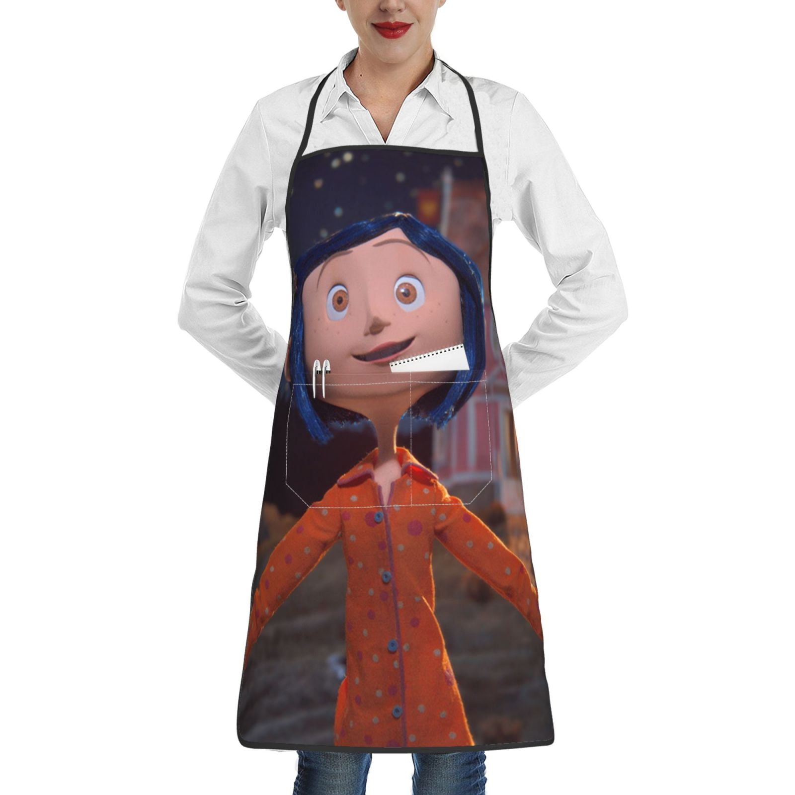 Film Coraline Doll Waterproof Apron Home Decor Kitchen Fashion Apron ...