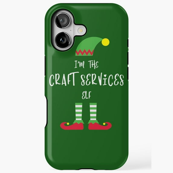 Film Crew Craft Services Elf Funny Holiday Art Phone Case 17 16 15 14 13 12 11 Pro Max - Walmart.com