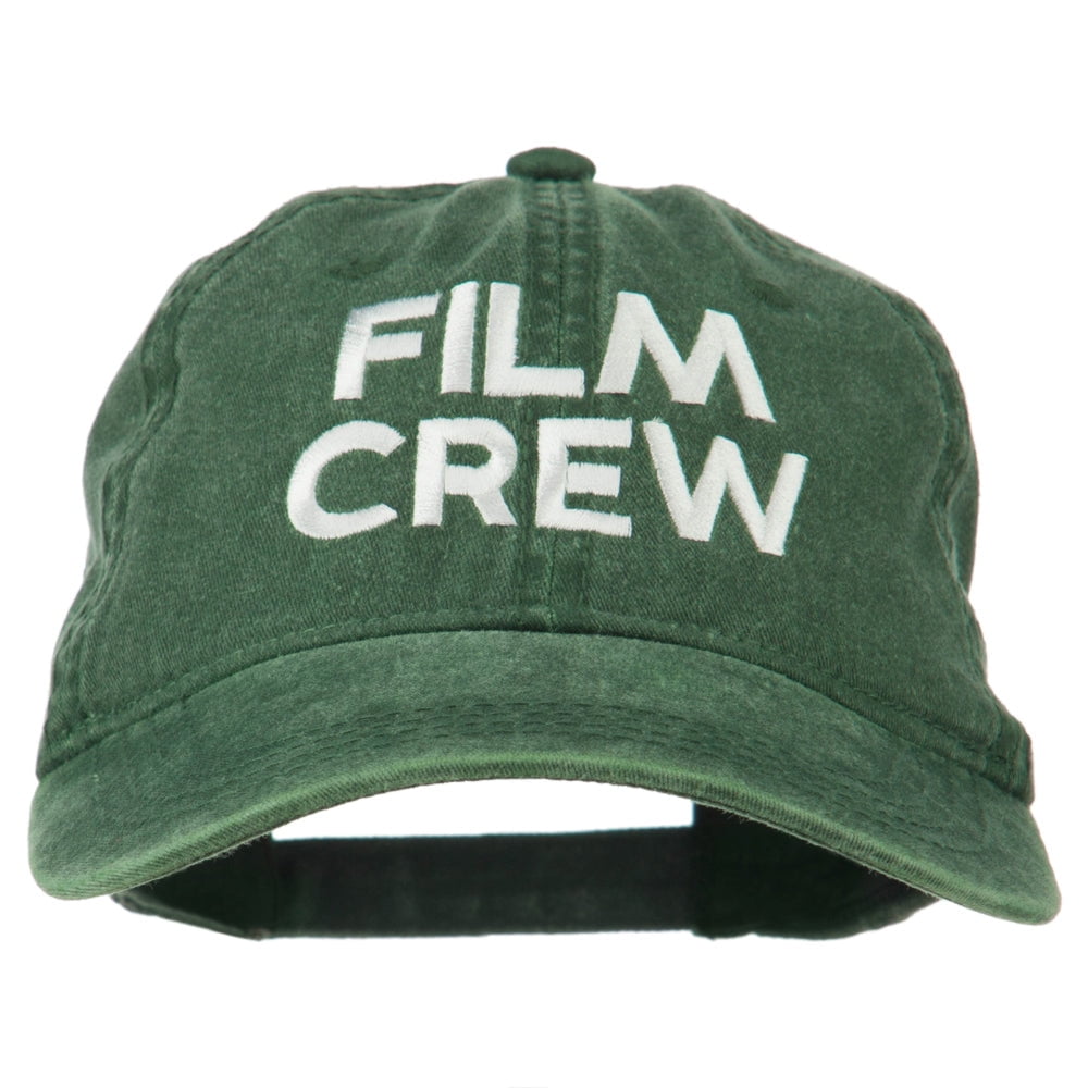 Film Crew Embroidered Washed Cap - Dk Green OSFM - Walmart.com