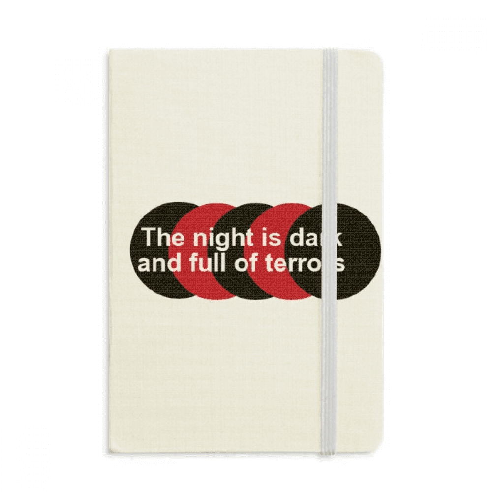 Film Dialogue Night Dark Terrors Notebook Official Fabric Hard Cover ...