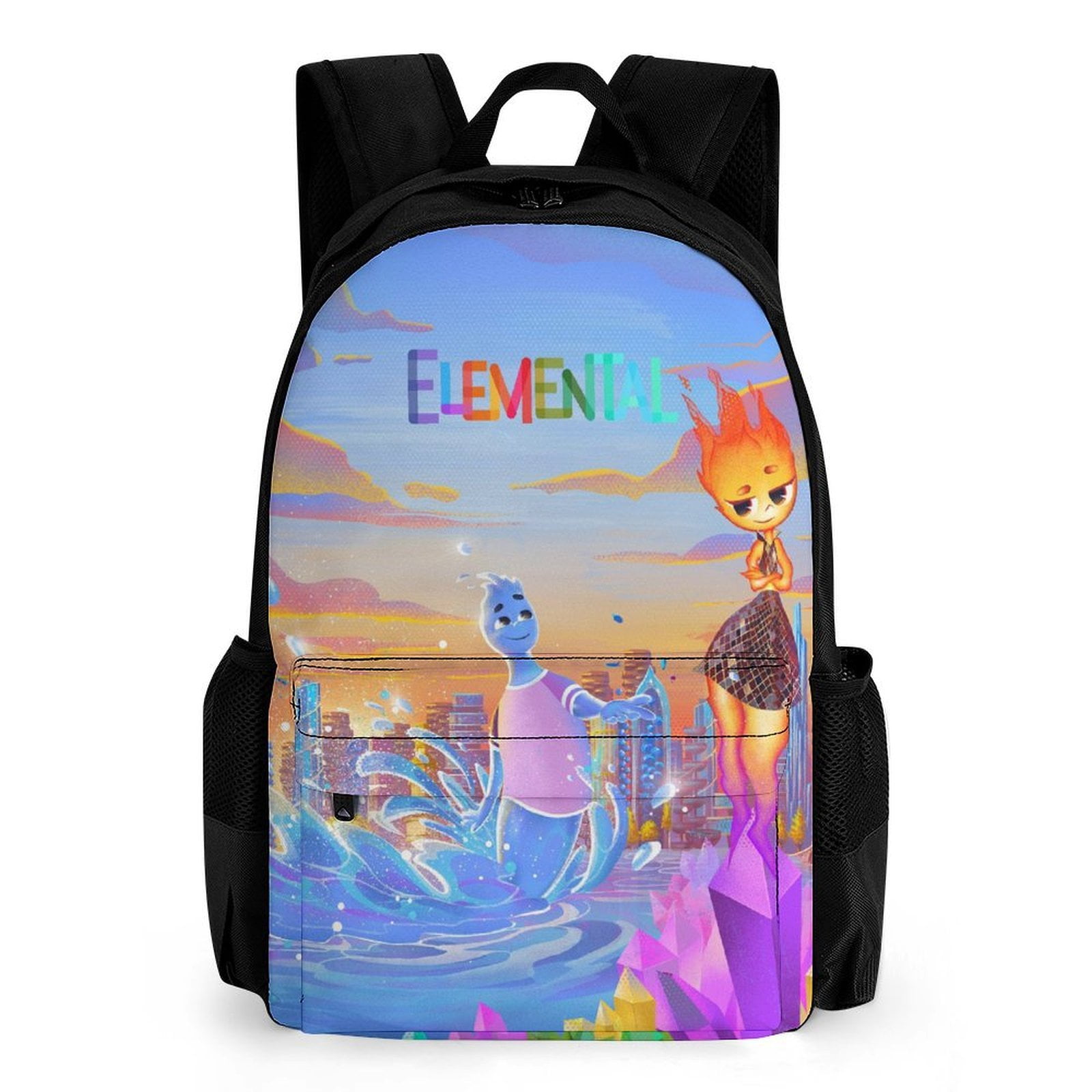 Film Elemental Animated Backpack Student Satchel Schoolbag Bookbag ...