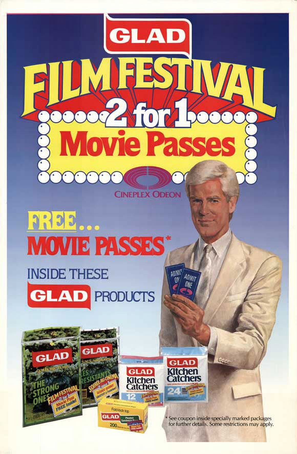 Film Festival Movie Passes - movie POSTER (Style A) (11" x 17") (1987 ...