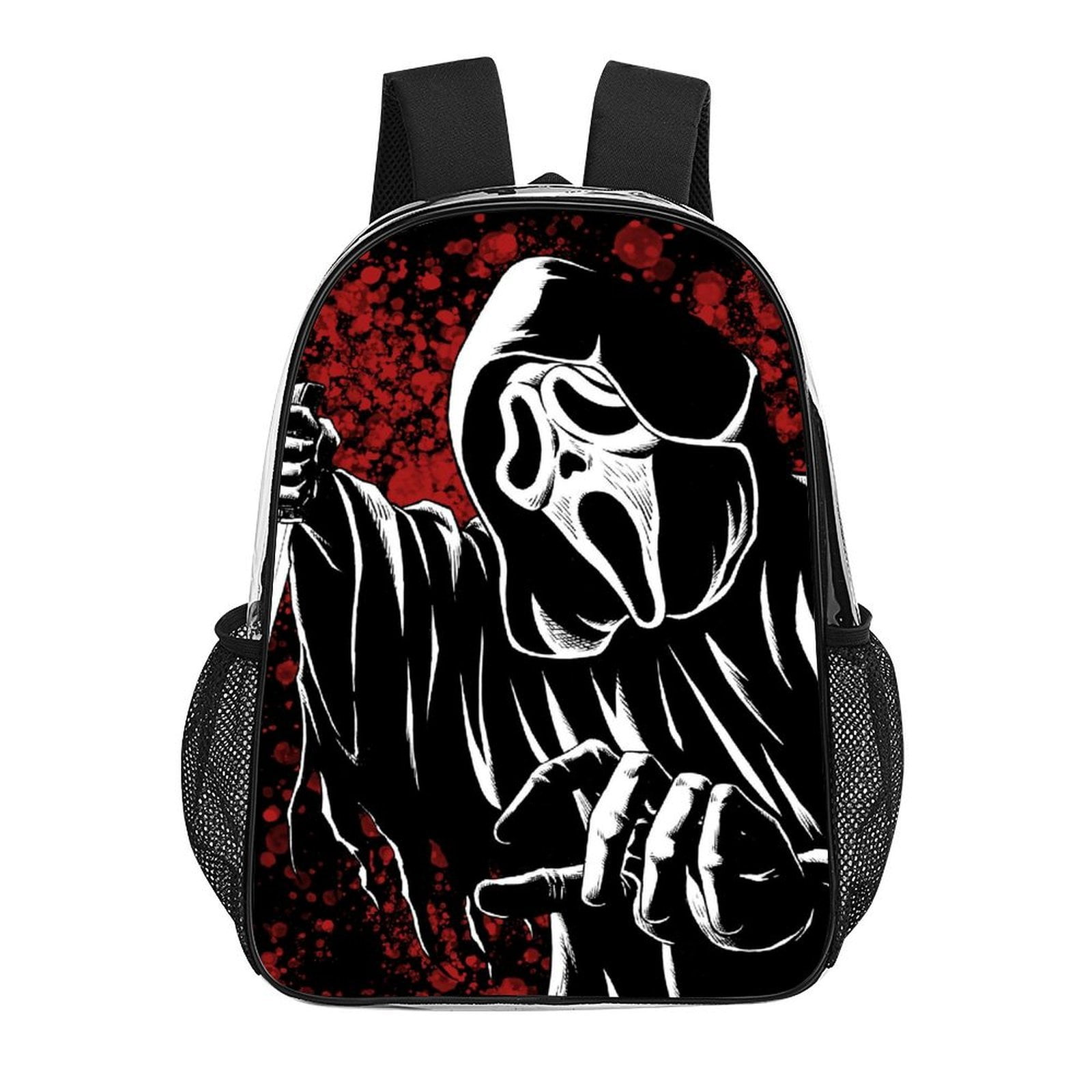 Film Ghostface Scream Clear Backpack Transparent Bag Large Capacity ...
