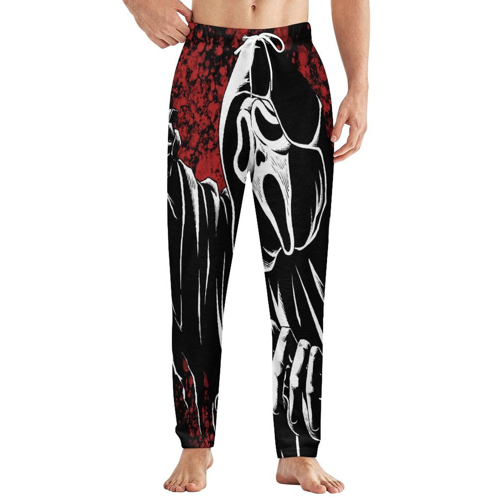 Film Ghostface Scream Plush Men's Pajama Pants Bottoms Fashion Loose ...