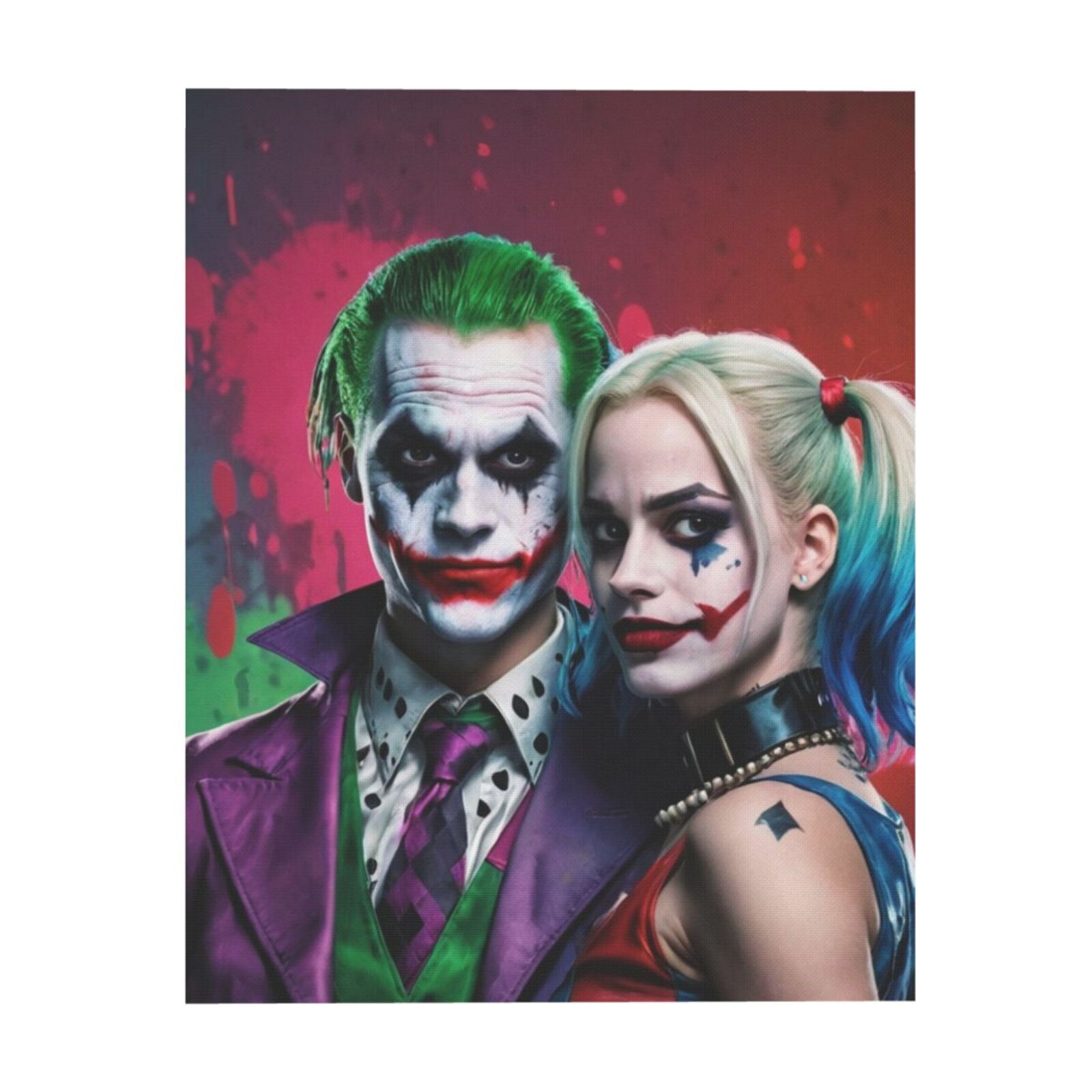 Film Harley Quinn Joker Canvas Decorative Poster Art Picture Painting ...
