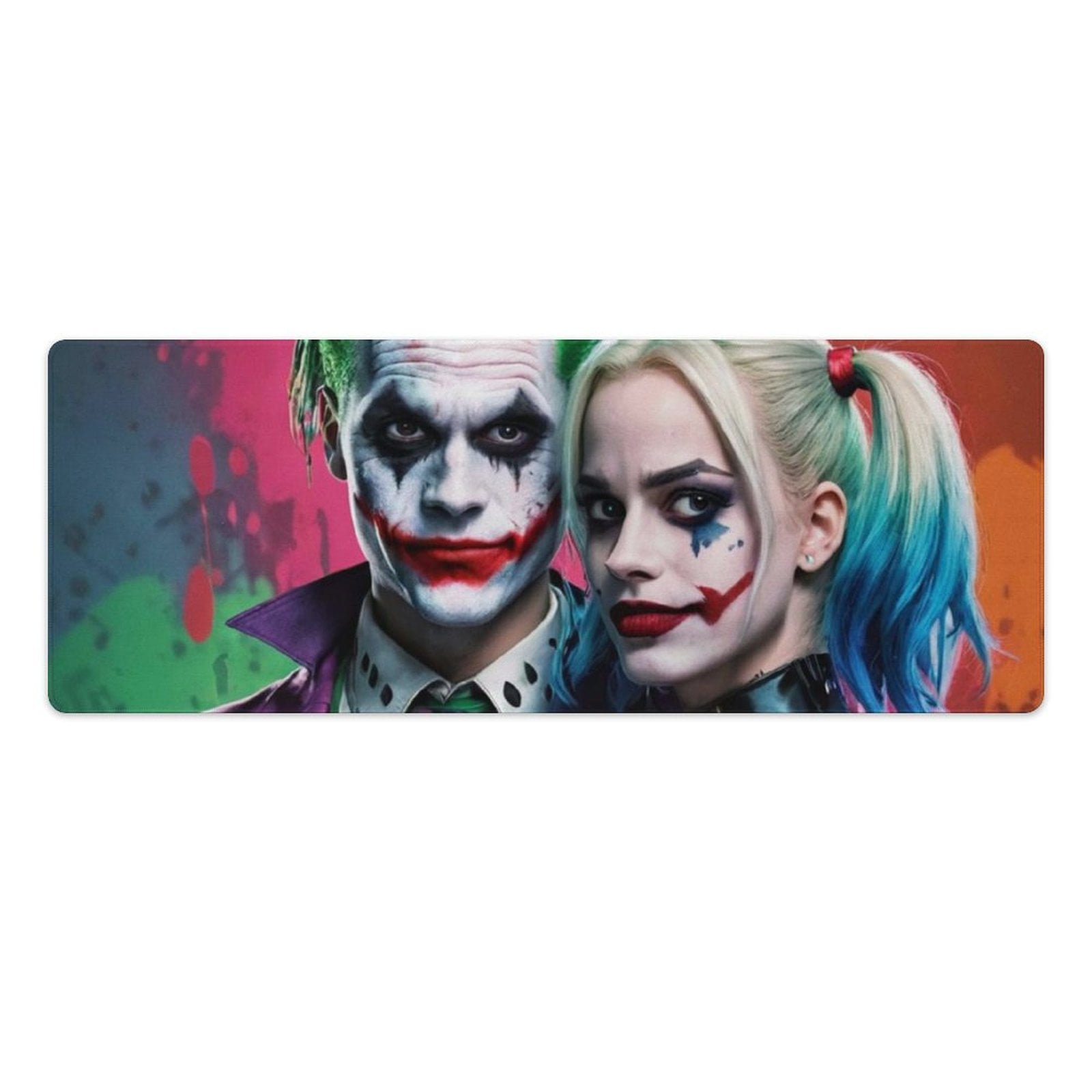 Film Harley Quinn Joker Mouse Pad Extended Gaming No-sliped Large Desk Mat Stitched Edge ...