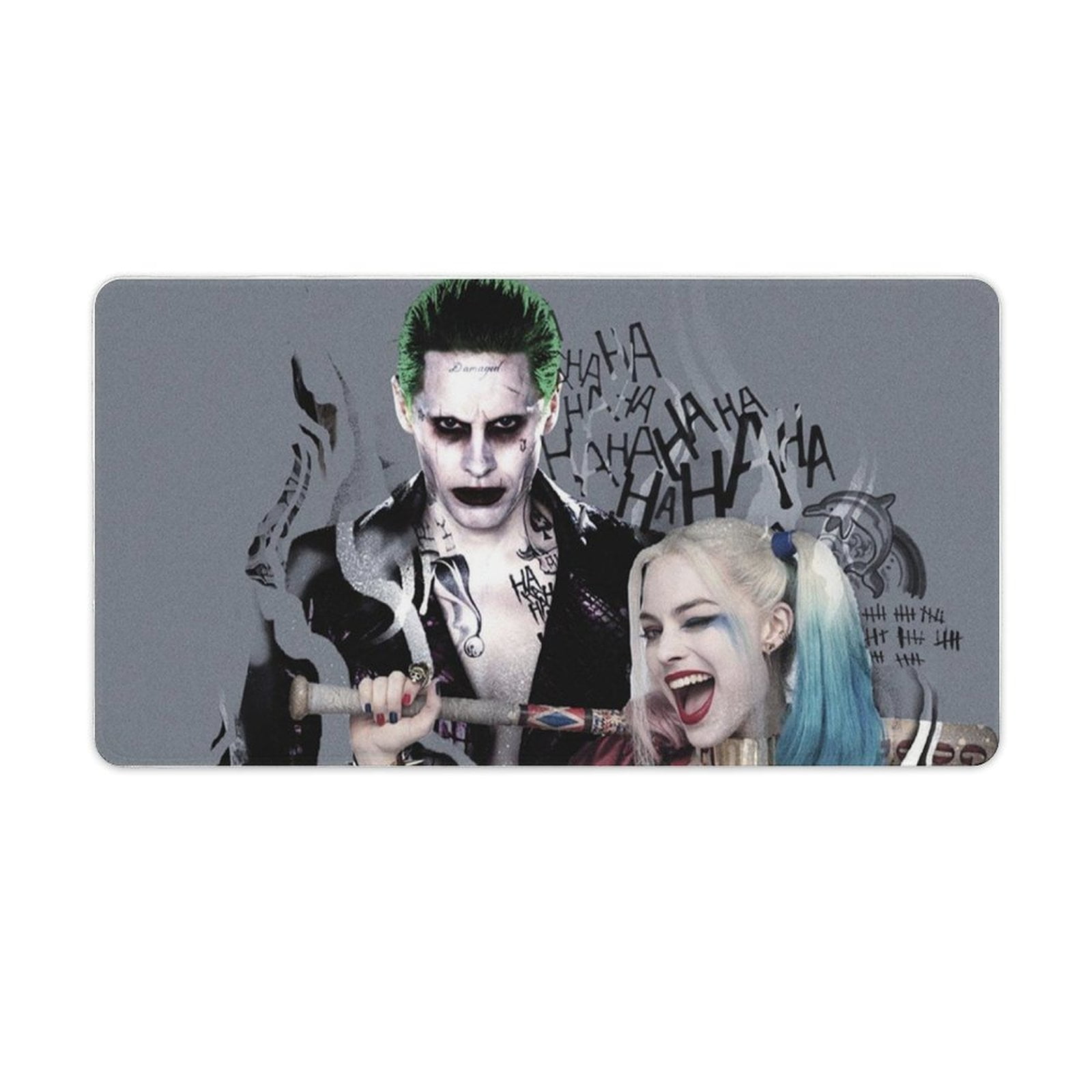 Film Harley Quinn Joker Mouse Pad Extended Gaming No-sliped Large Desk Mat Stitched Edge ...