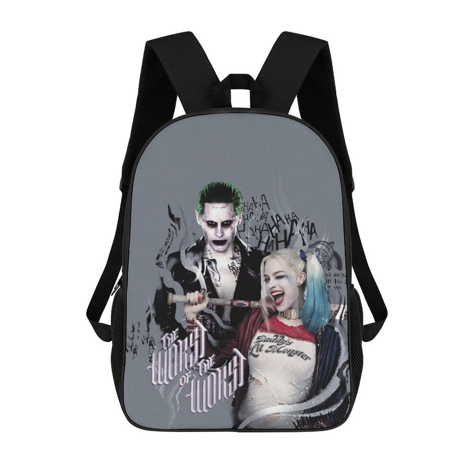 Film Harley Quinn Joker School Bag Laptop Backpack Casual Shoulders ...