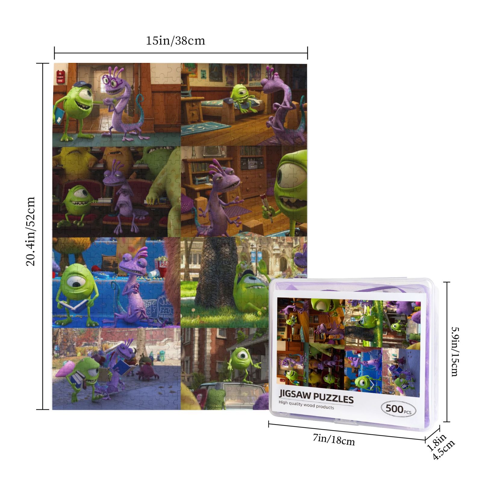 Film Monsters University Wooden Jigsaw Puzzles Accessories Intellectual ...