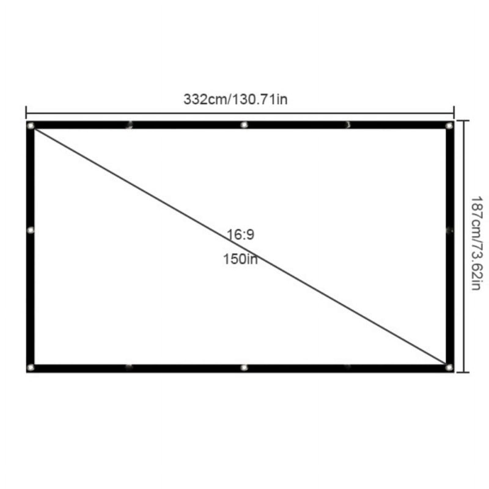 Film Movie Projector Projection Screen Curtain, Folding Milk Silk ...