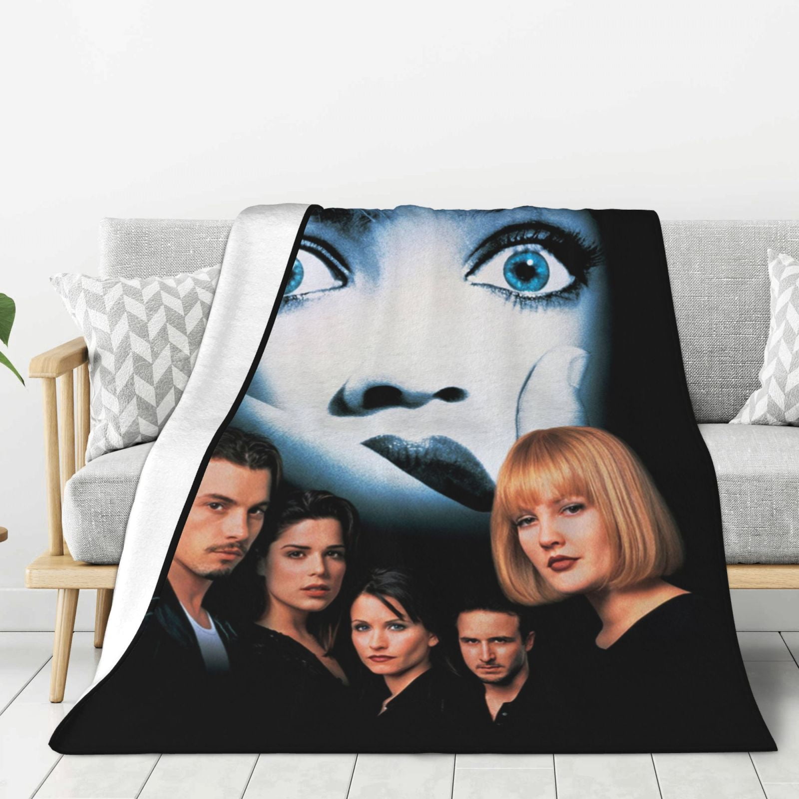 Film Scream Ghostface Killer Blanket Cozy Soft Fleece Flannel Bed ...