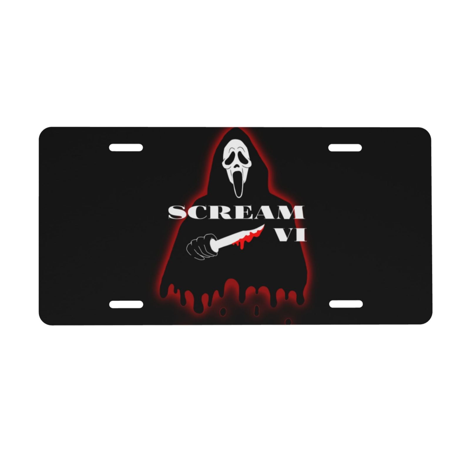 Film Scream Ghostface License Plate Cover Vanity Tag Decorative ...