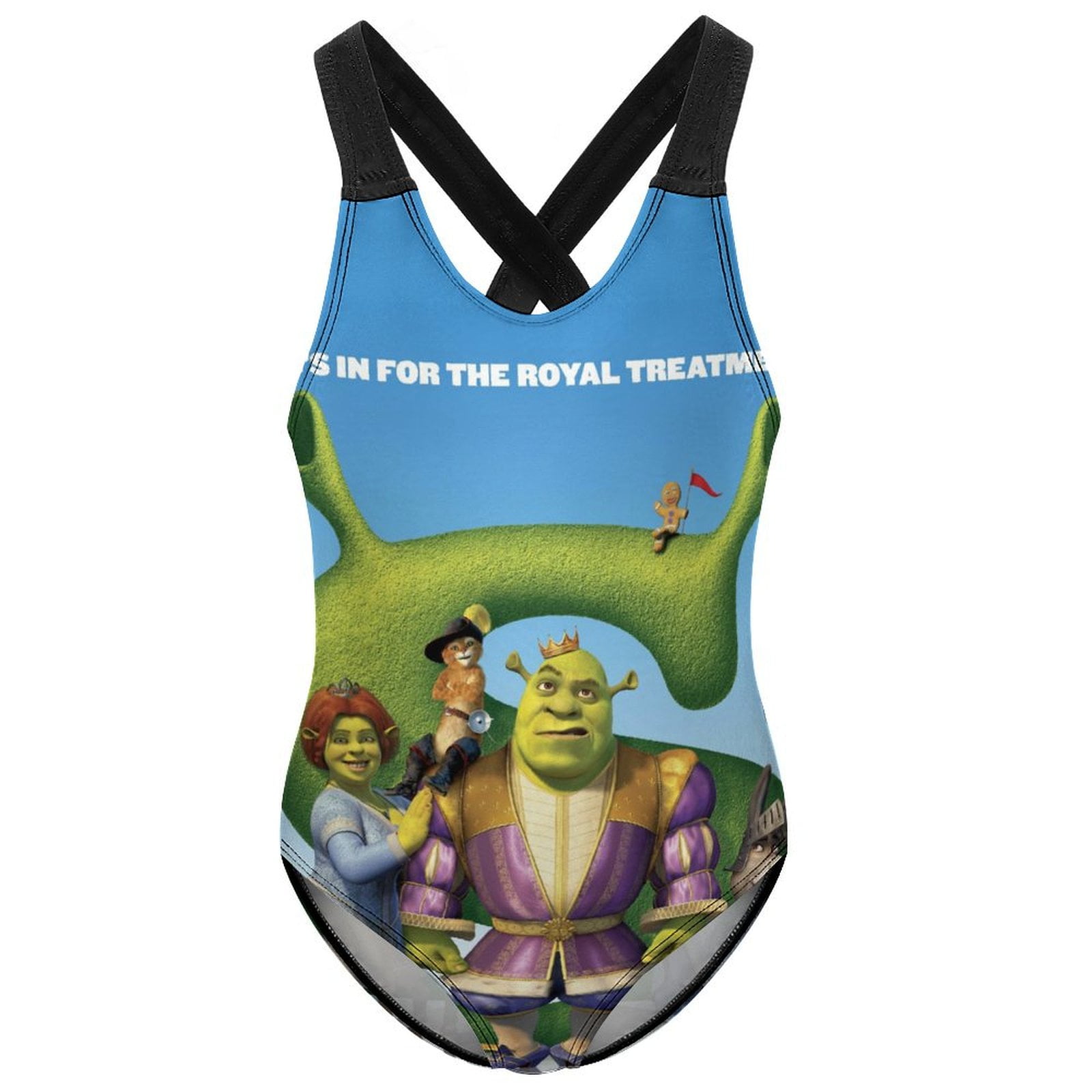 Film Shrek Children's One-piece Swimsuit Summer Girl's Swimming Pool ...