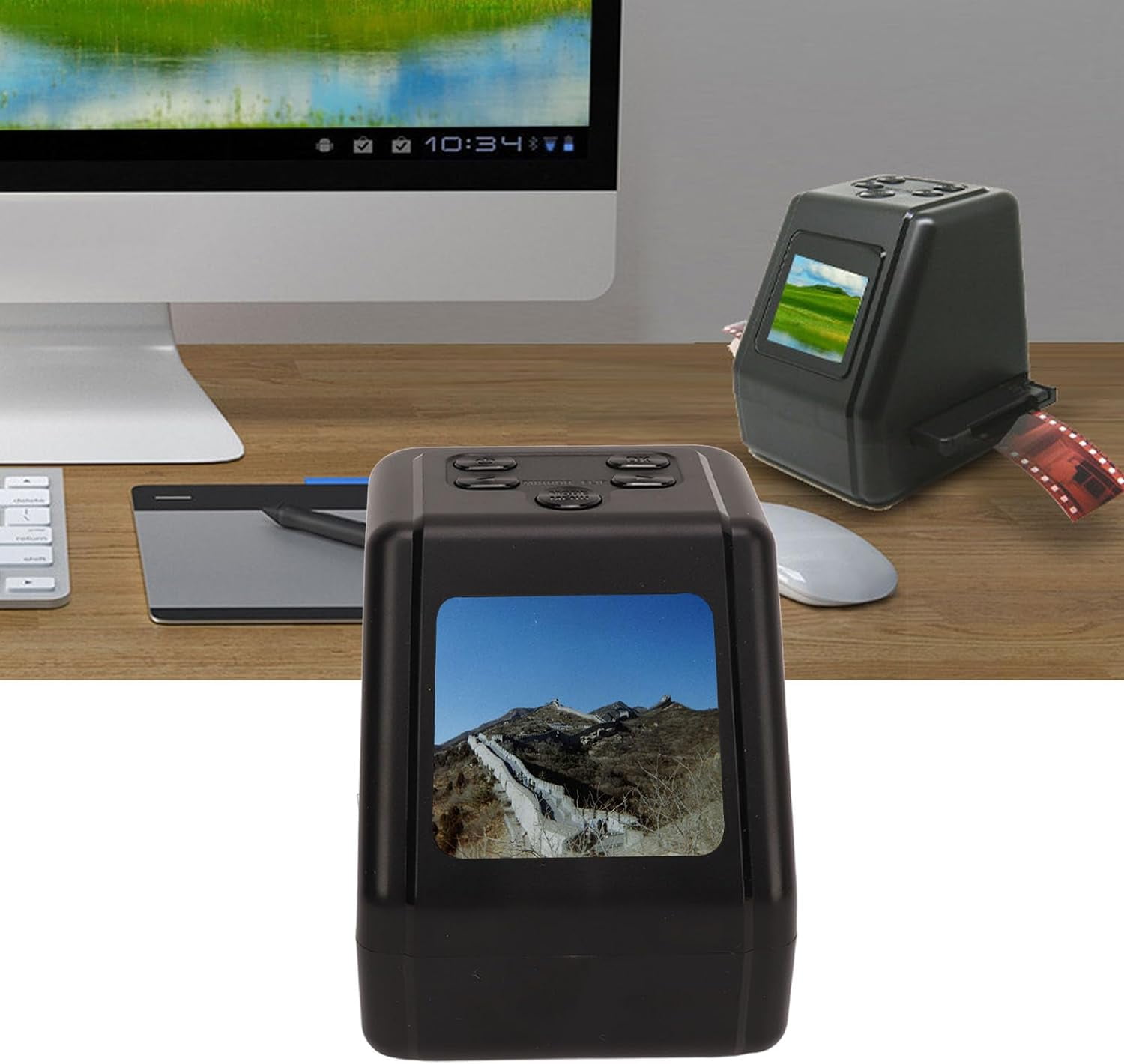 Film & Slide Scanner, Digital Film Scanner, Converts 135, 126, 110 ...