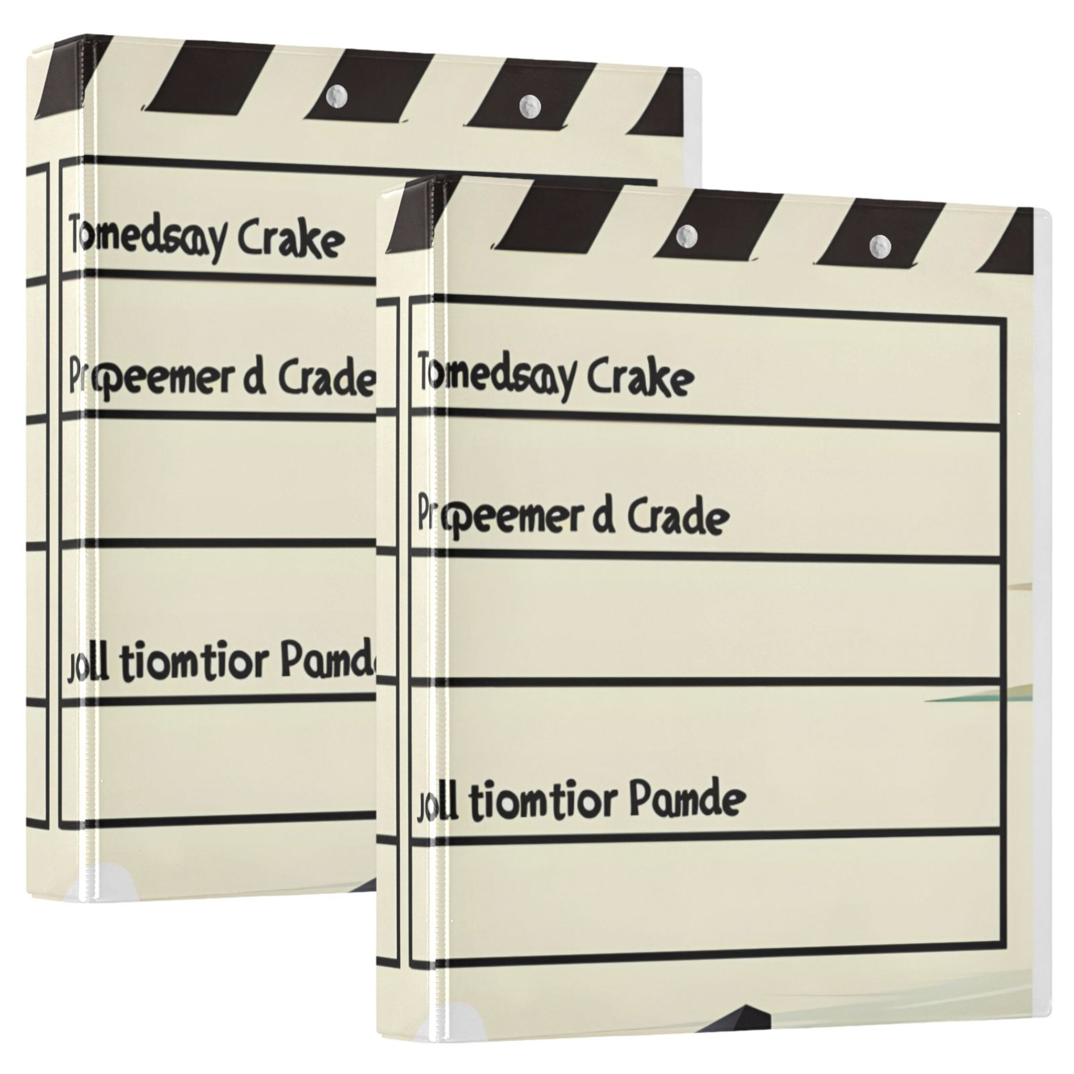 Film Storyboard with Coconut Palm 3 Ring Hardcover Binders 1.5" Round ...