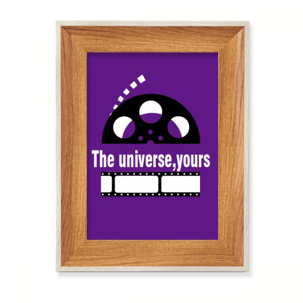 Film Words The Universe Yours Desktop Wooden Photo Frame Display ...
