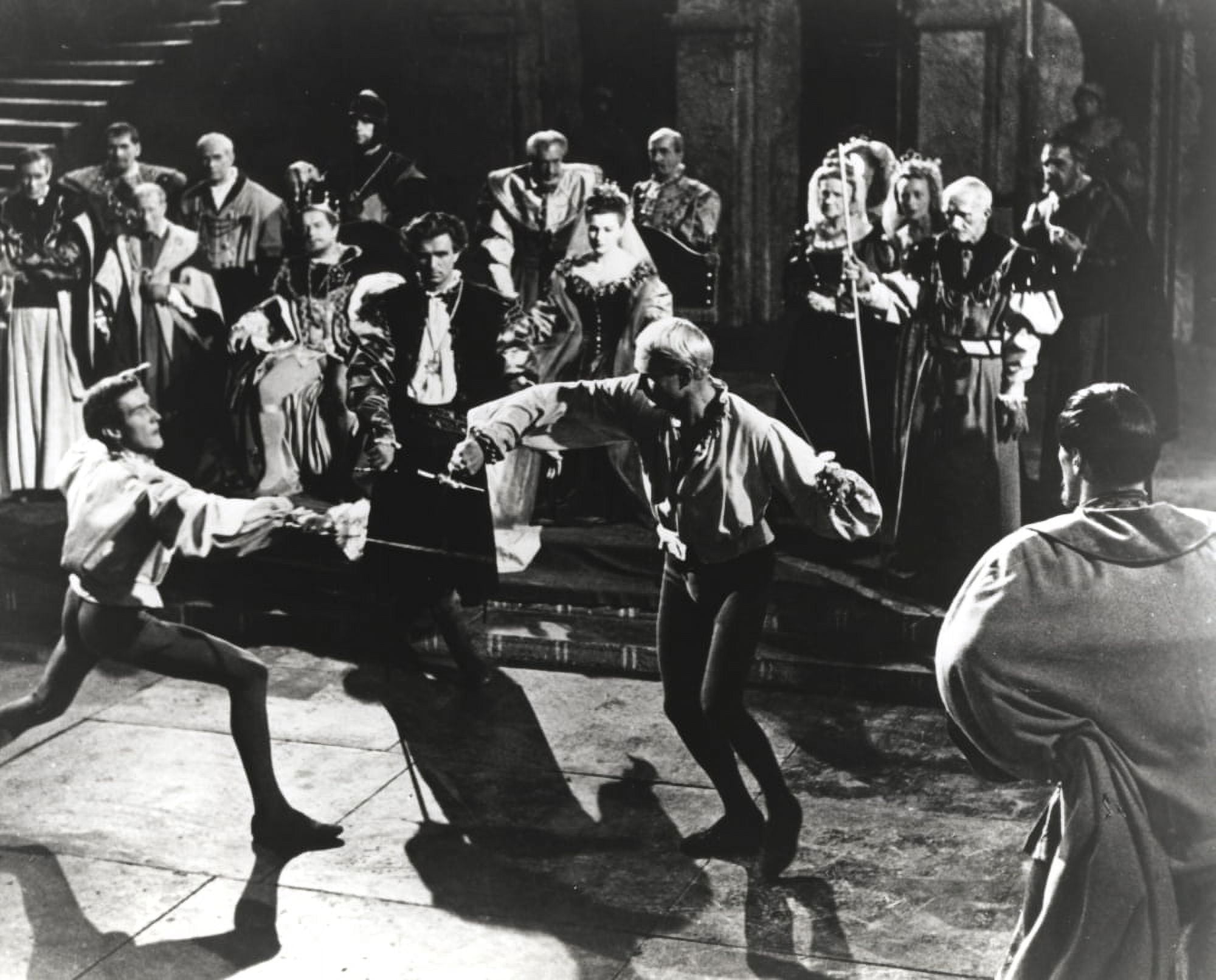 Film still featuring Laurence Olivier sword fighting in Hamlet Photo ...