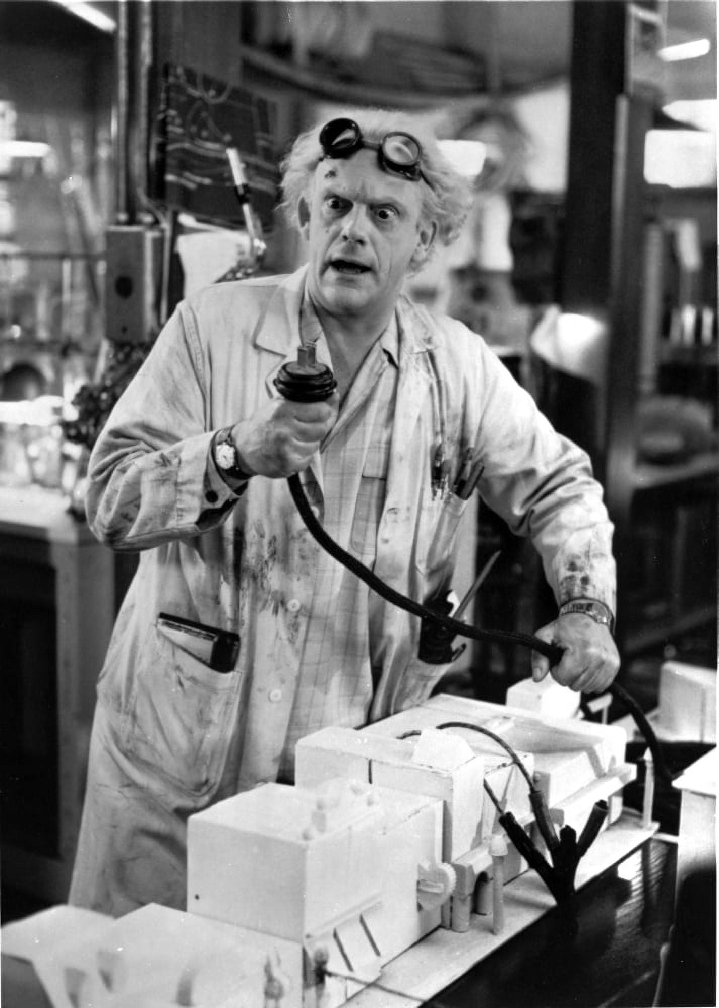 Film still of Christopher Lloyd wearing a lab coat Photo Print (24 x 30 ...