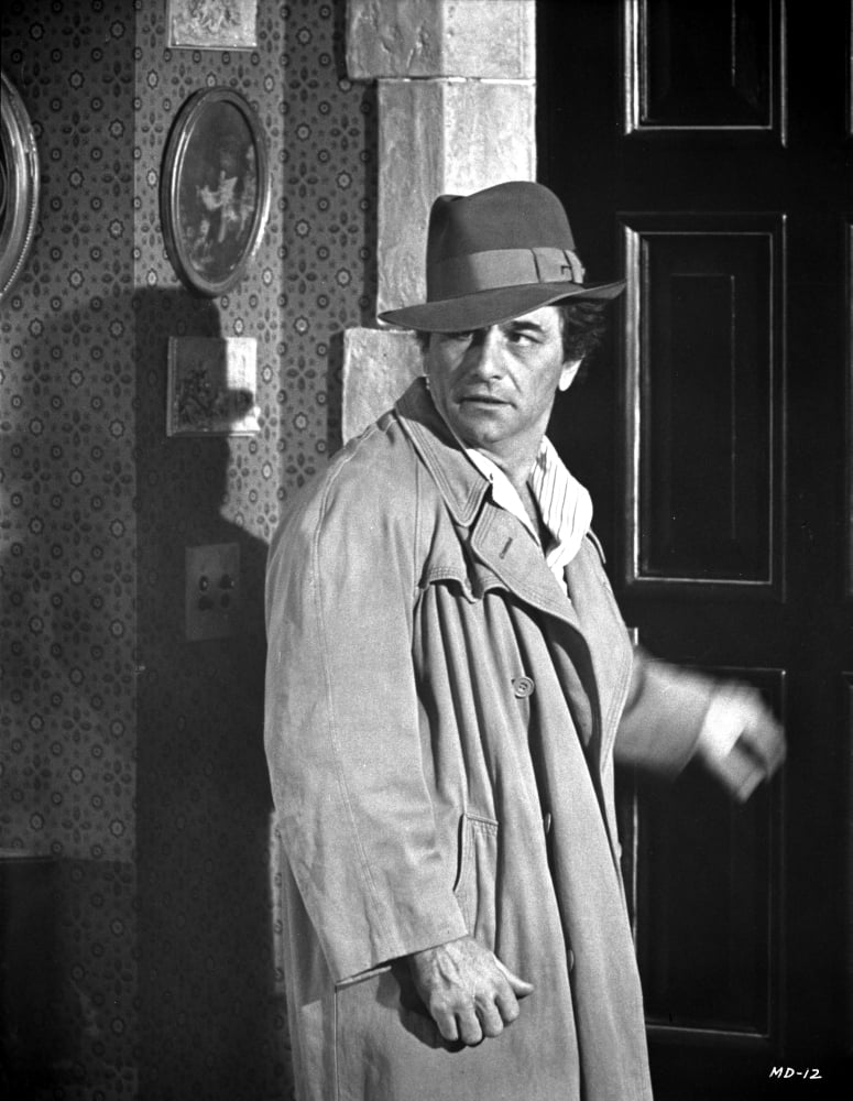 Film still of Peter Falk wearing a coat and fedora Photo Print (24 x 30 ...