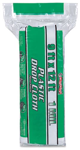 FilmGard 626214 9' x12' Medium Duty 1 Mil Plastic Sheet Drop Cloth ...