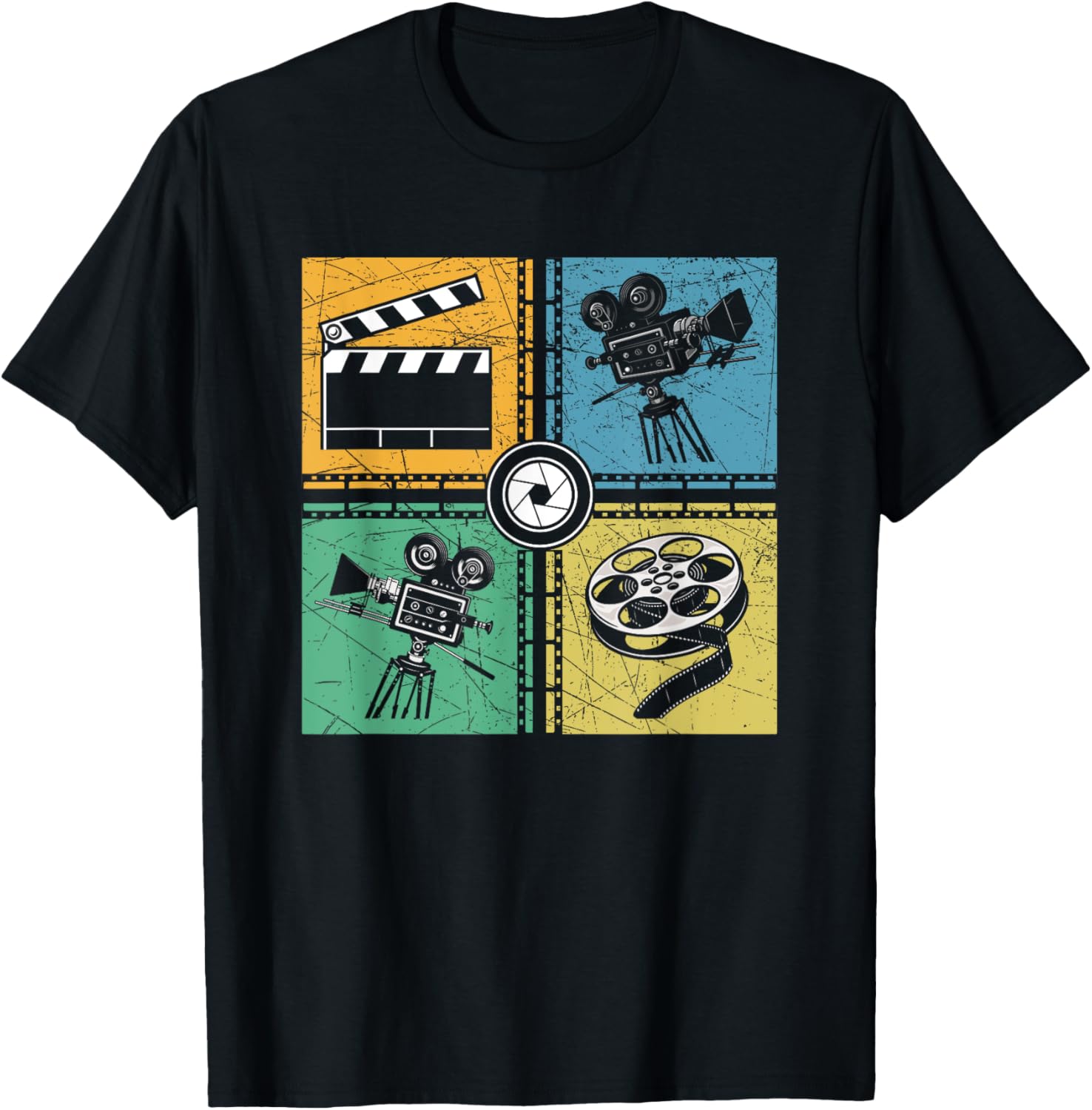 Filmmaker Actor Director Film Camera Cinema Lover Movie Buff T-Shirt ...
