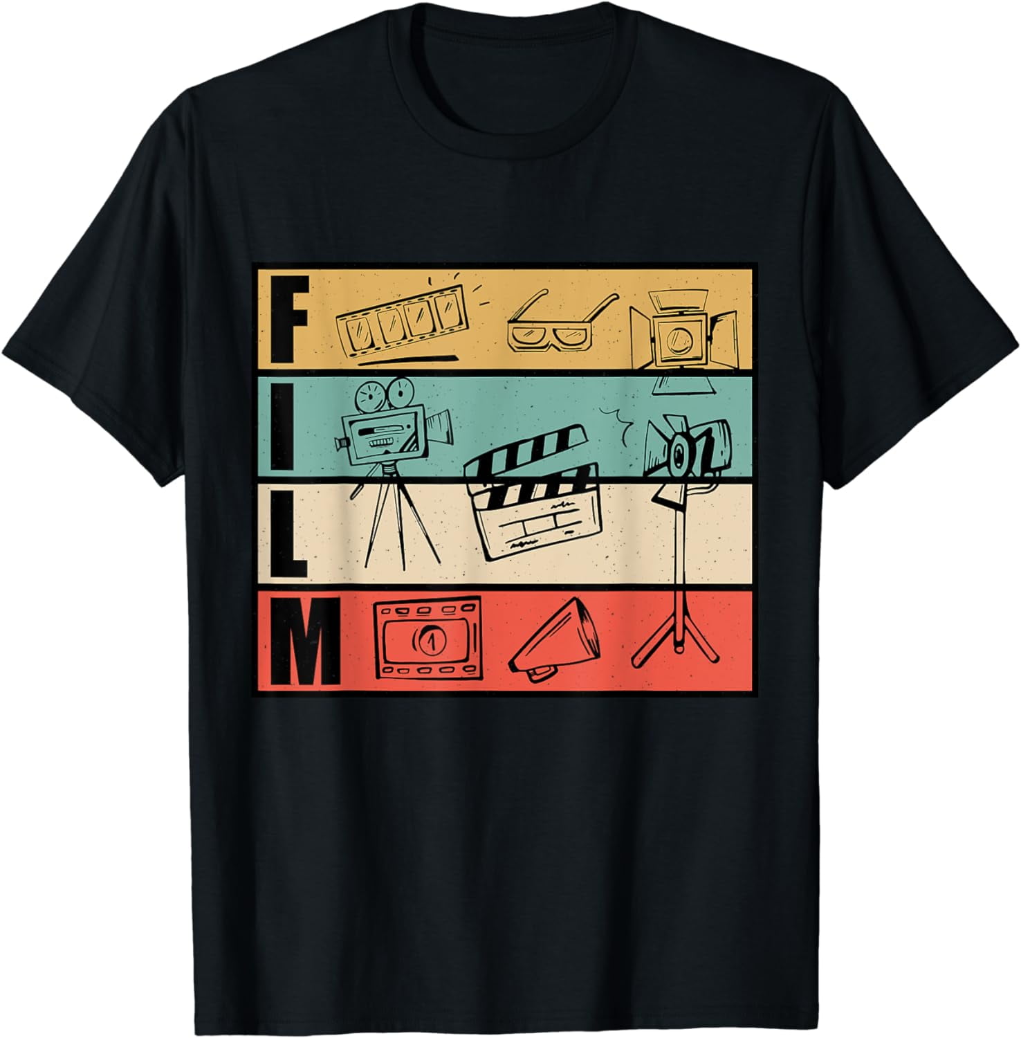 Filmmaker And Movie Director Design For Filming Cameraman T-Shirt ...