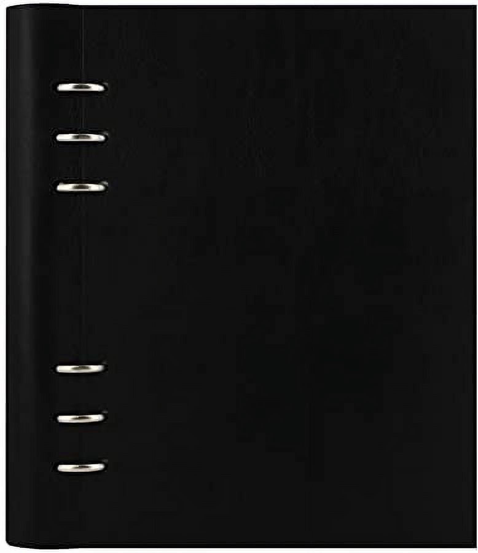 Filofax Clipbook, Black Leather-Look Cover, A5, 8-1/4 x 5-3/4 (B023611 ...