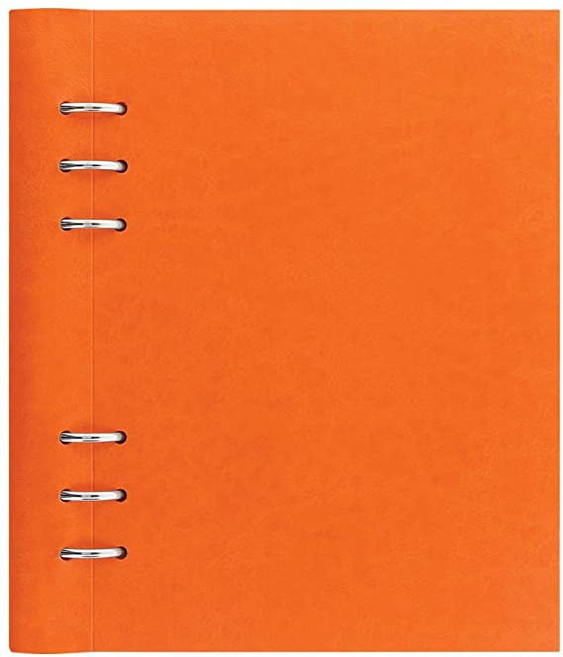 Filofax Clipbook, Classic Refillable Notebook, Orange, A5 (8.25" x 5.75 ...