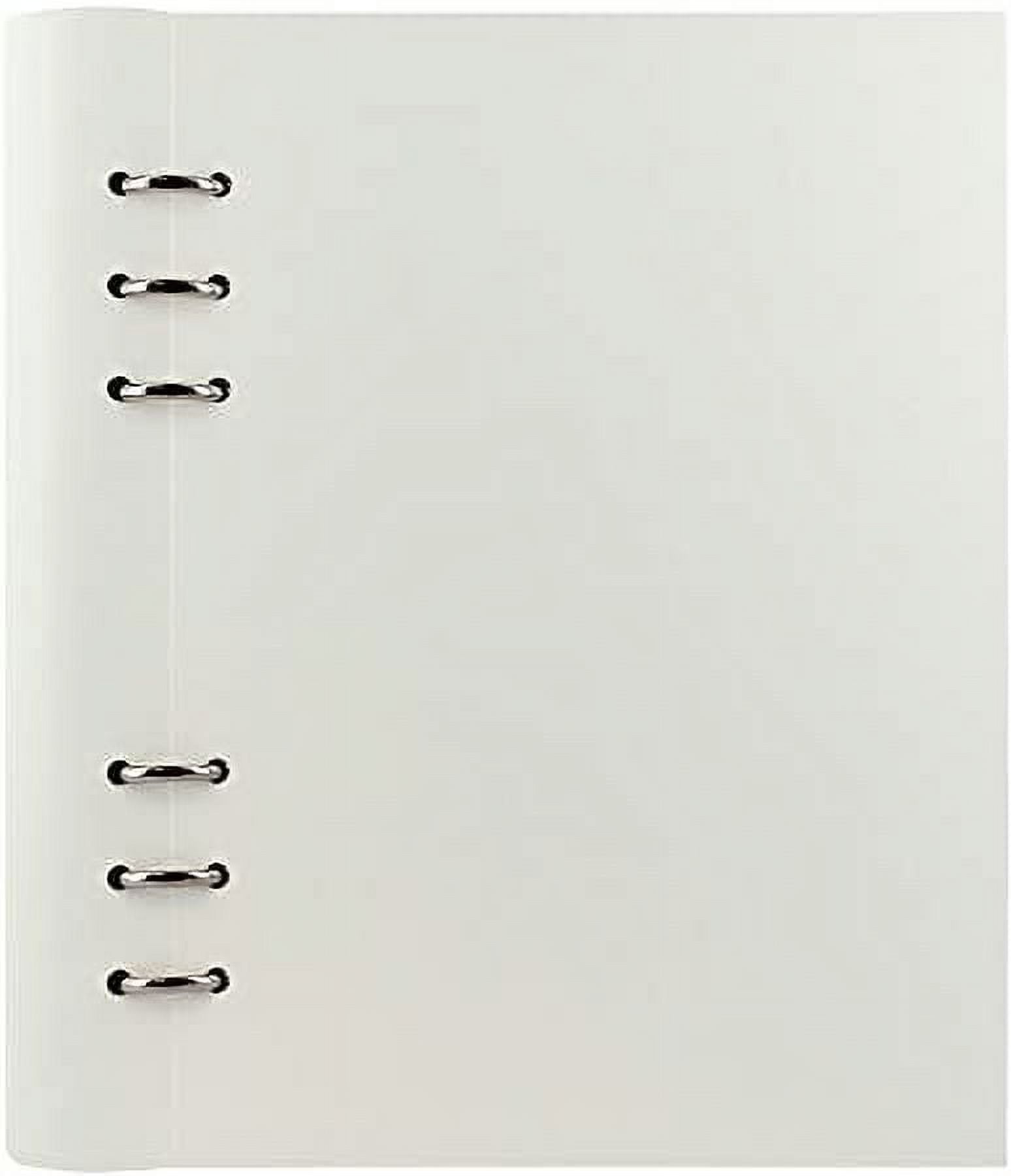 Filofax Clipbook, Classic Refillable Notebook, White, A5 (8.25" x 5.75 ...