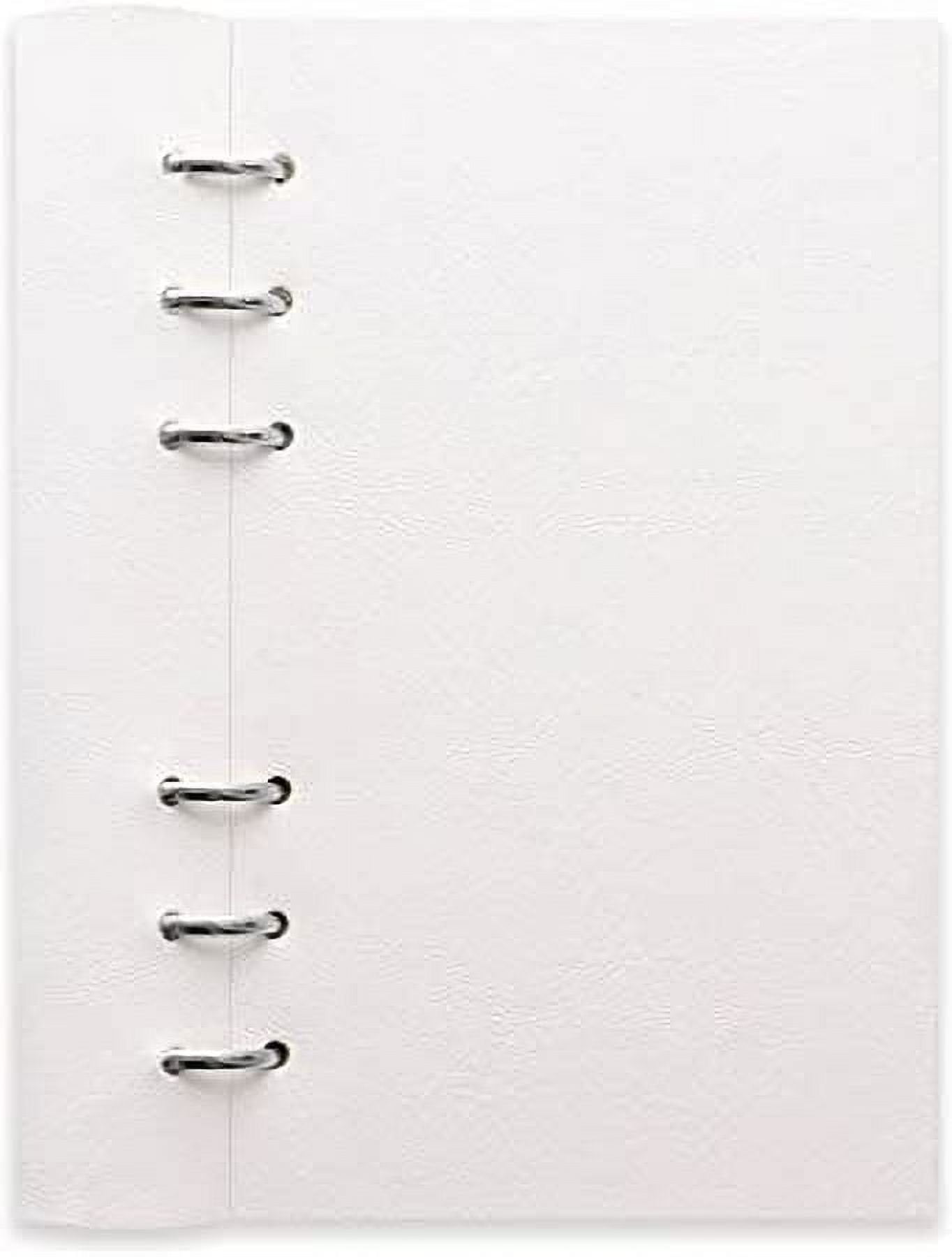 Filofax Clipbook, Classic Refillable Notebook, White Personal (6.75 x 3 ...