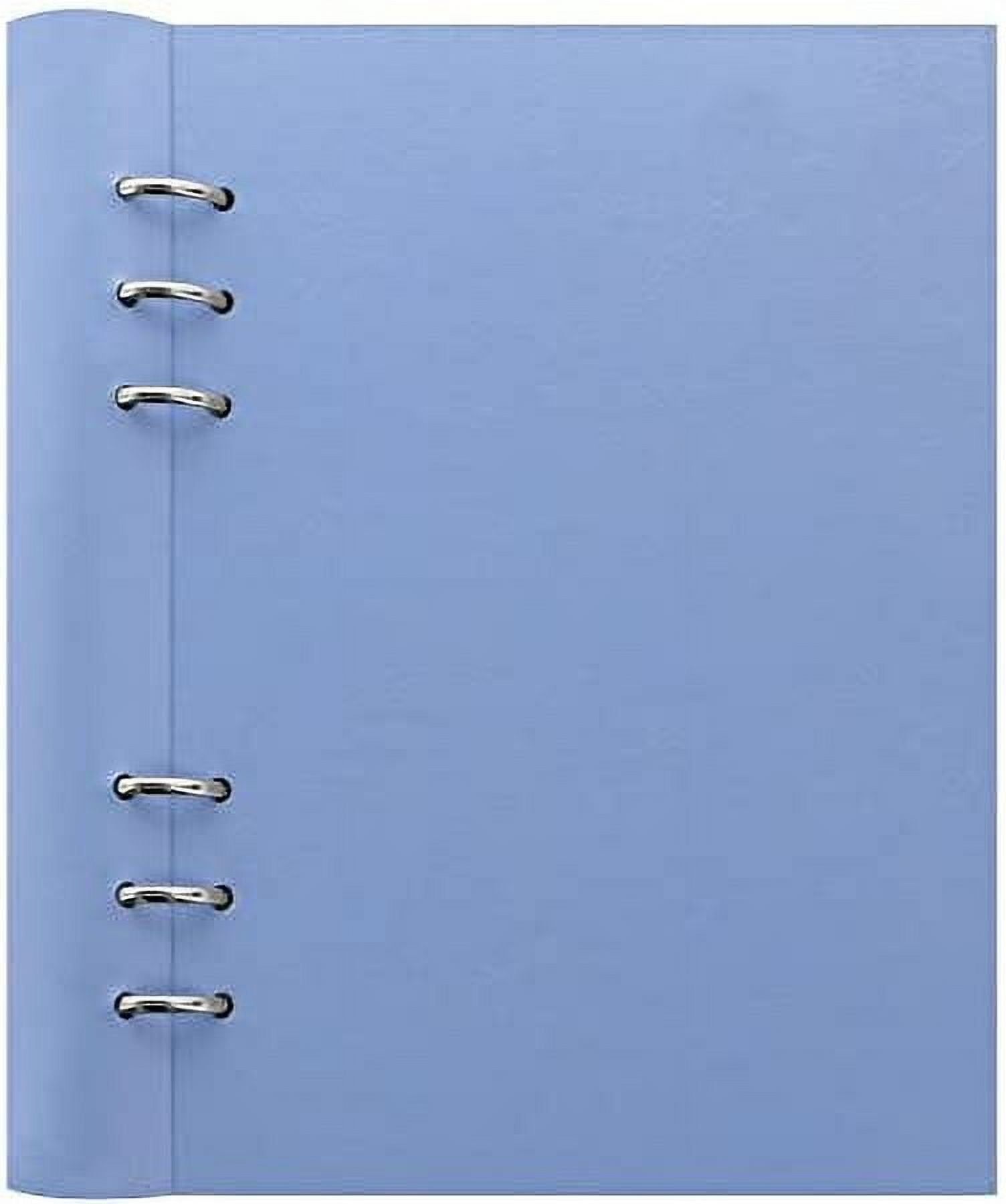 Filofax Clipbook, Vista Blue Leather-Look Cover, A5, 8-1/4 x 5-3/4 ...