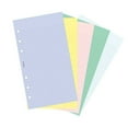 Filofax Papers 100 Plain and Ruled Notepaper, Multicolor Assortment ...