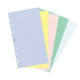 Filofax Papers 100 Plain and Ruled Notepaper, Multicolor Assortment ...