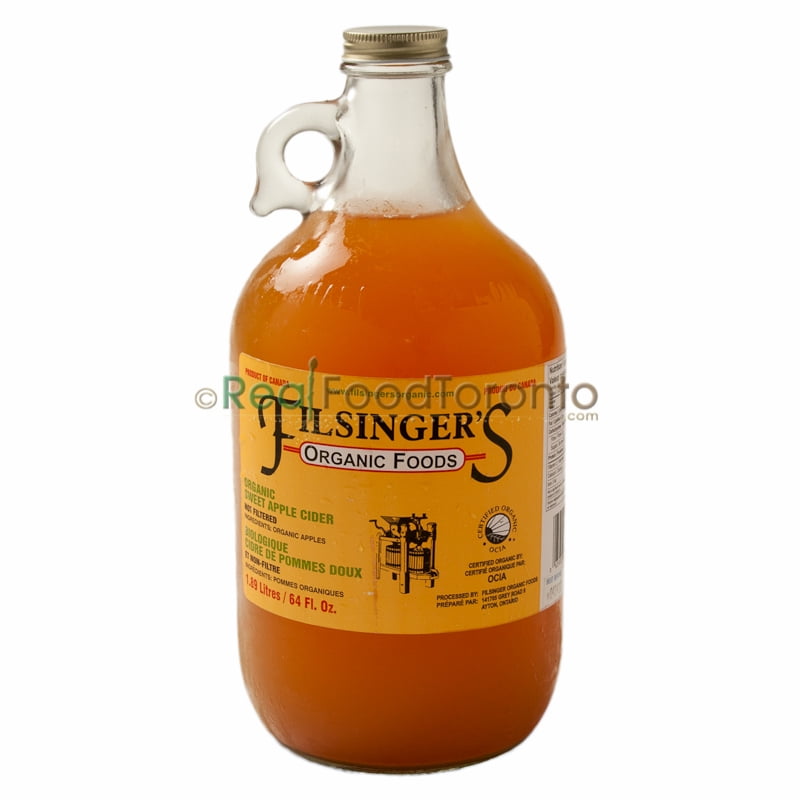 Filsinger'S-Organic Sweet Apple Cider 1.89L - Walmart.com