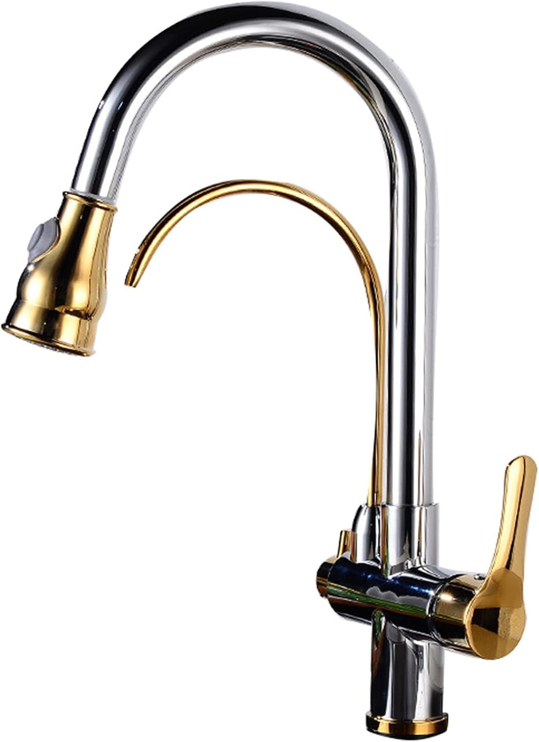 Filter Kitchen Faucet with Drinking Water Solid Brass High Arc 3-Way ...