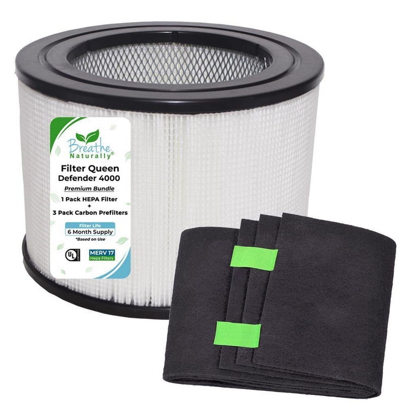 Filter Queen Defender 4000 Series Bundle 1pk HEPA + 3pk Carbon ...