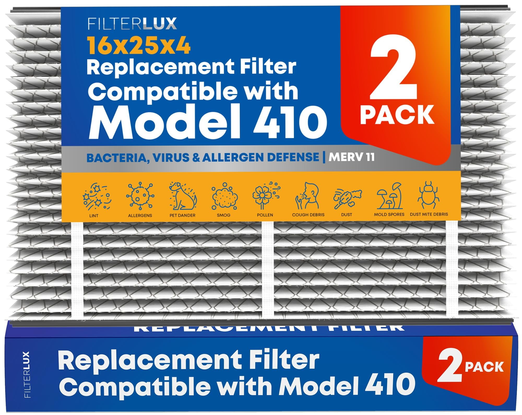 FilterLux Replacement Filters compatible with AprilAire 410 ...